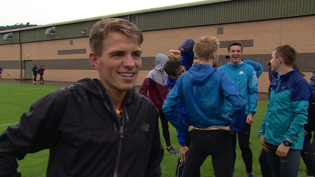 Rio 2016: Andrew Butchart braves rain to train for Olympic Games - BBC ...