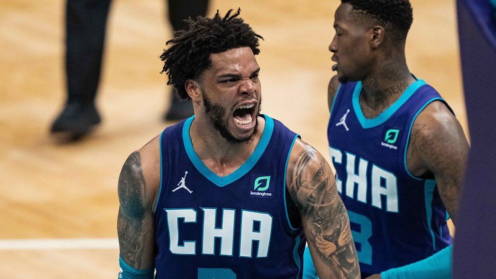 NBA: Miles Bridges' 'filthy' dunk leads plays of the week - BBC Sport