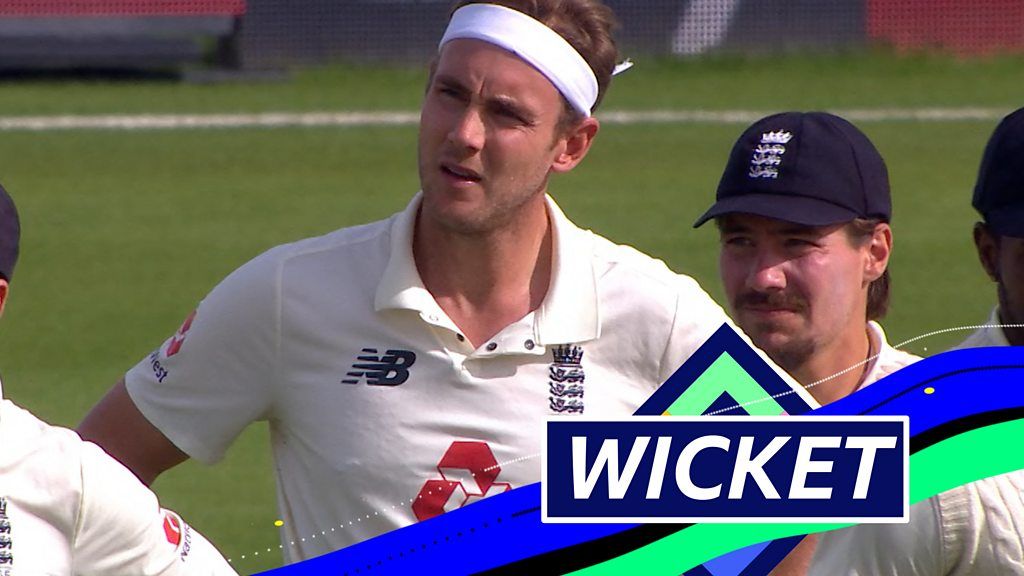 England v Pakistan: Stuart Broad traps Shan Masood lbw - BBC Sport