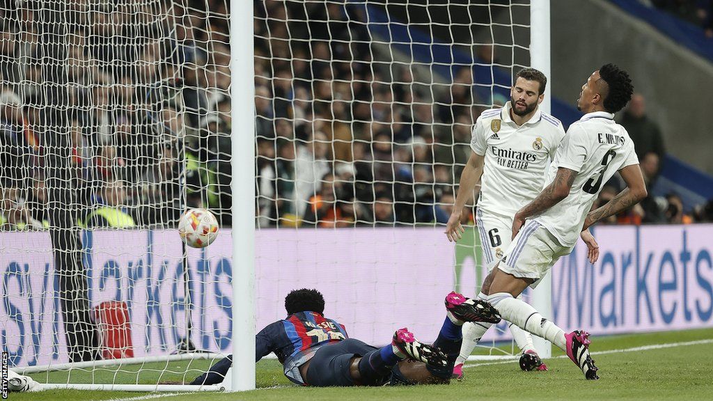 Real Madrid 0-1 Barcelona in Copa del Rey: Eder Militao own goal gives ...