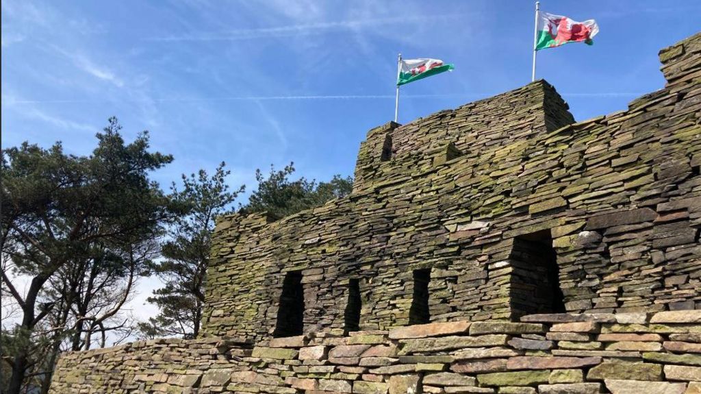 Wattsville castle on hill must come down, say council officials - BBC News