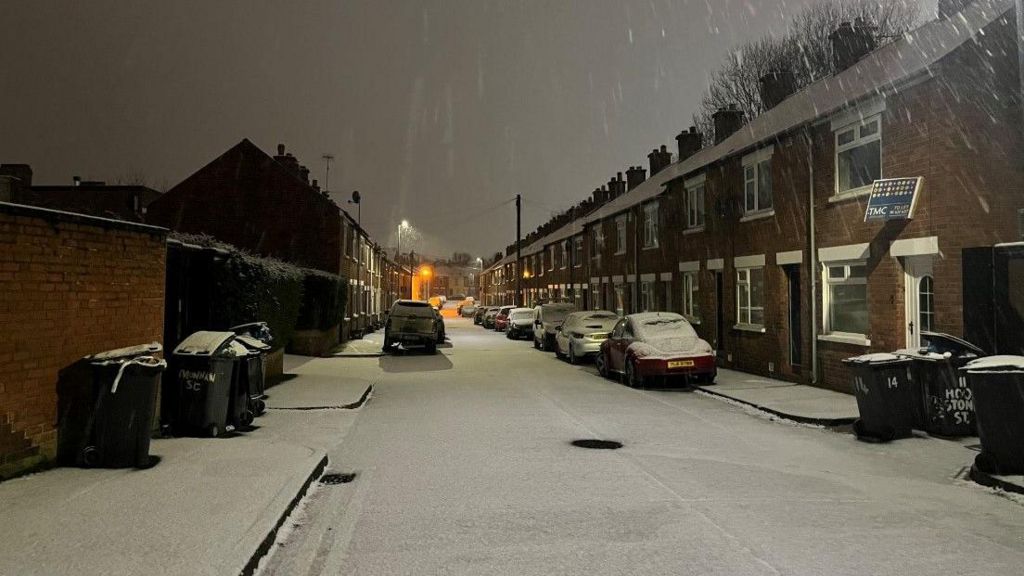 In pictures: Snow falls across Northern Ireland - BBC News