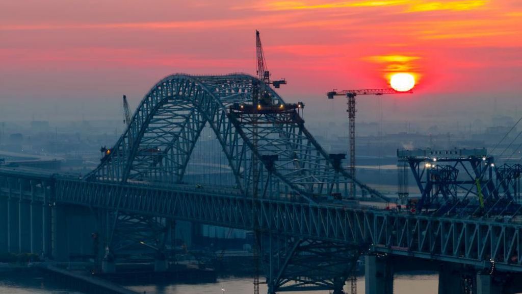 World's longest cable-stayed bridge is fully connected - BBC Newsround
