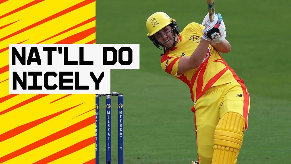 The Hundred: Nat Sciver-Brunt hits four sixes in a row to win match for ...