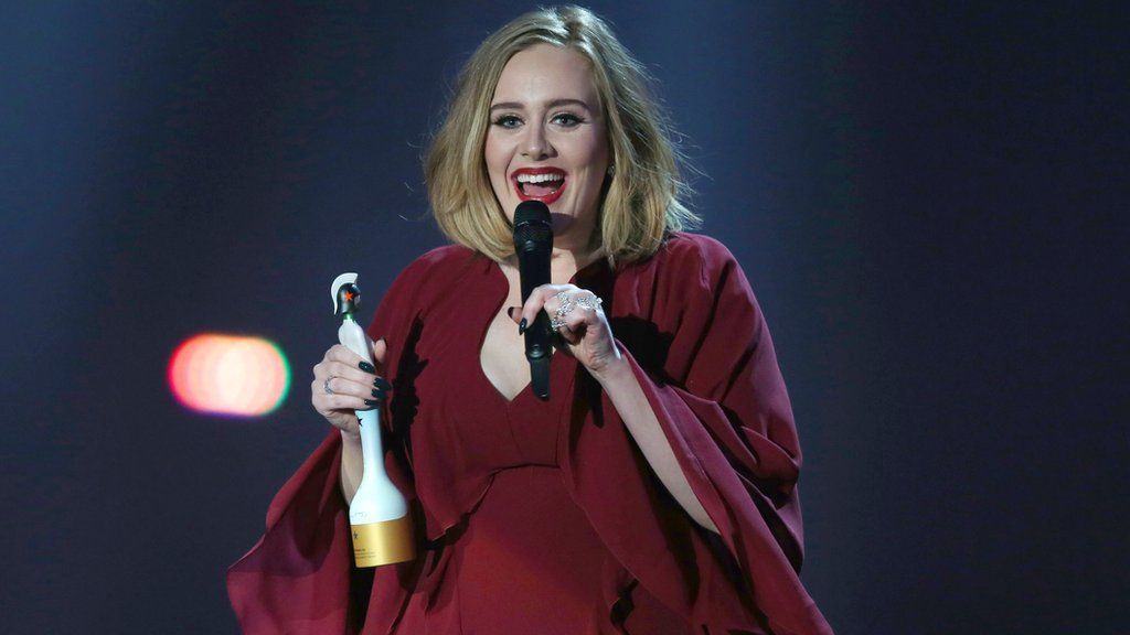 Adele wins four Brit Awards - BBC Newsround