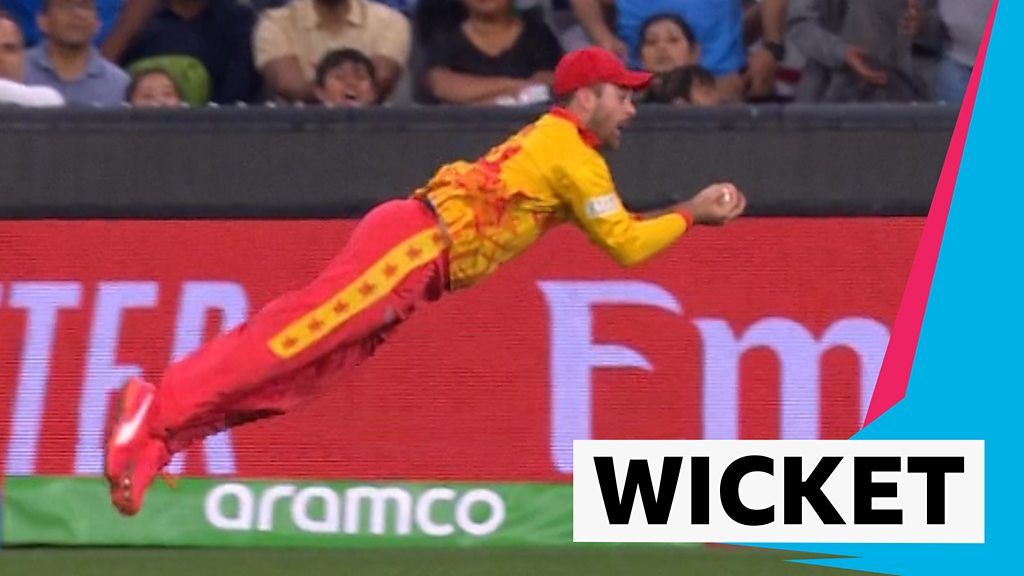 T20 World Cup: Ryan Burl takes brilliant diving catch to dismiss Pant ...