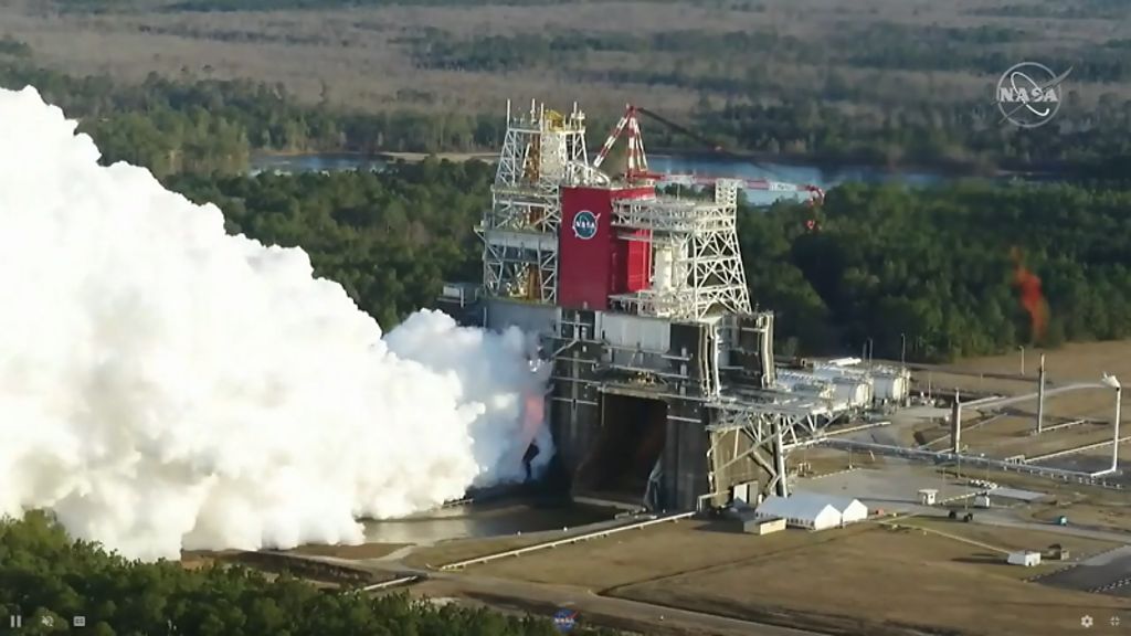 Watch the test of Nasa's rocket engines - BBC Newsround
