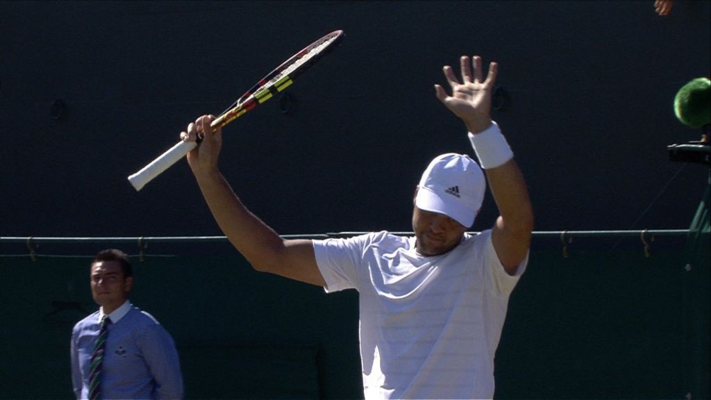 Wimbledon 2015: Jo-Wilfried Tsonga sorry after on-court 'boo-boo' - BBC ...