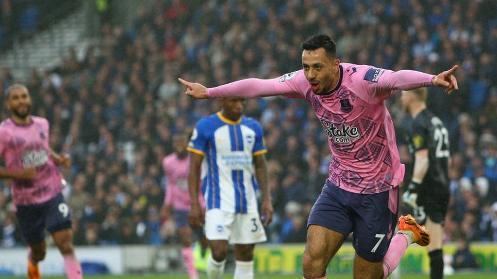 Everton out of relegation zone after beating Brighton 5-1 - BBC Newsround