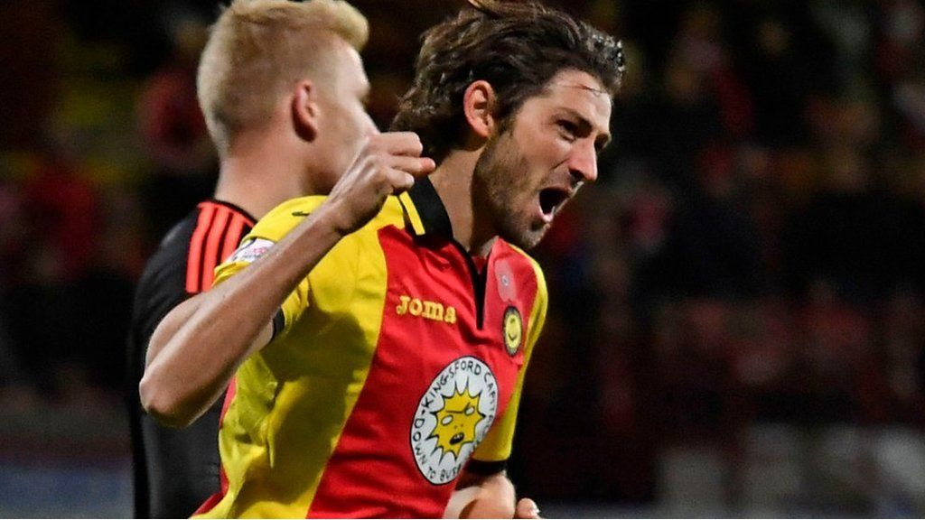 Premiership player of the month Adam Barton scores for Partick Thistle ...