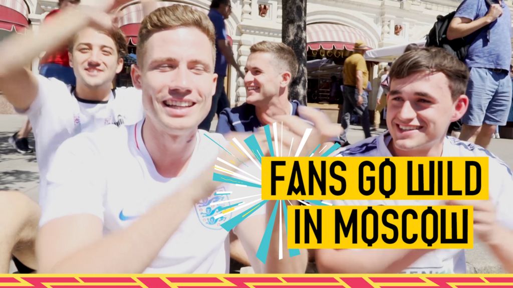 World Cup 2018: Some of us were crying - England fans in Moscow - BBC Sport