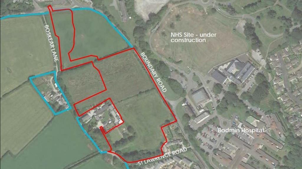 Fifty-eight homes planned for Bodmin as part of 20-year plan - BBC News
