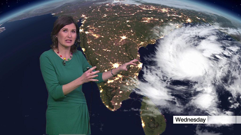 Cyclone Gaja on track for India - BBC Weather