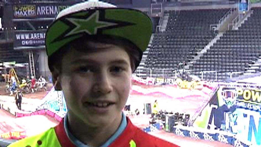 Fourteen-year-old Jack Belton braced for Arenacross challenge - BBC Sport