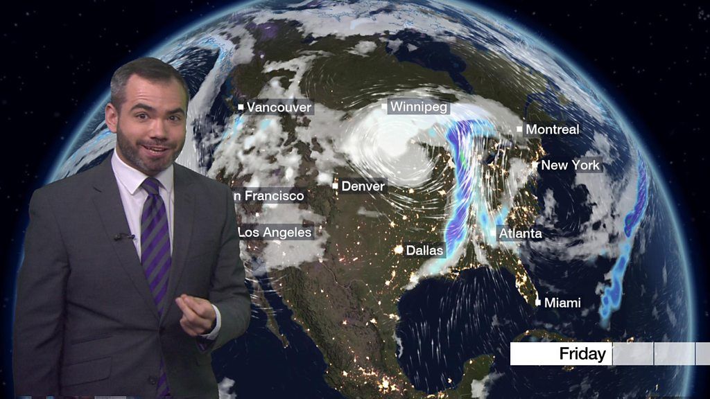 US prepares for intense storm - BBC Weather