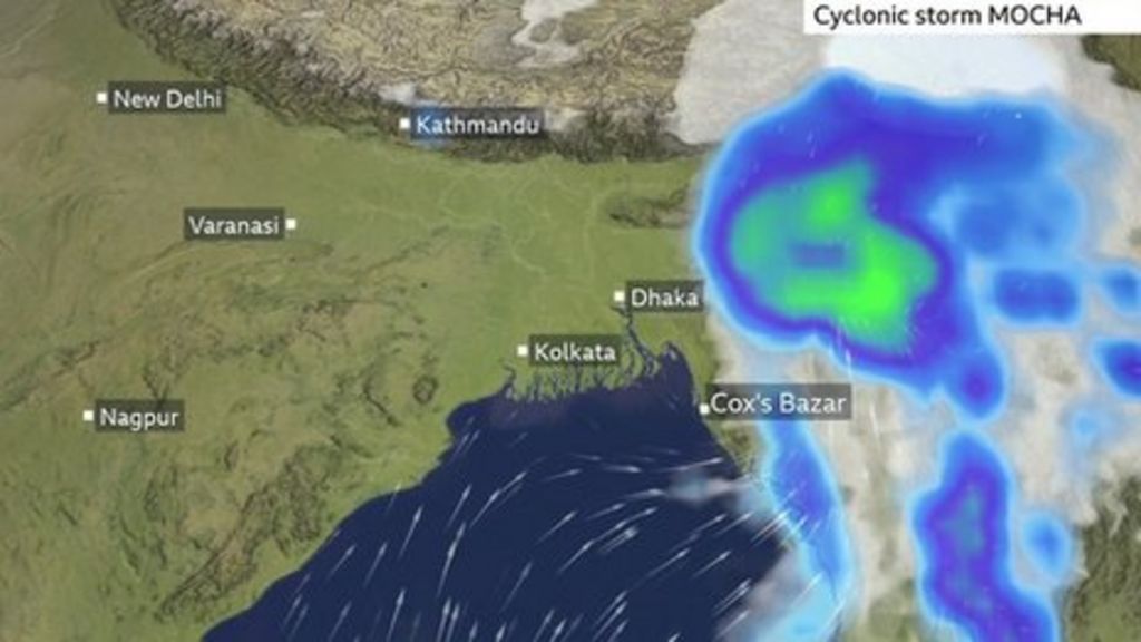 Cyclone Mocha hits the coastlines of Bangladesh and Myanmar - BBC Weather