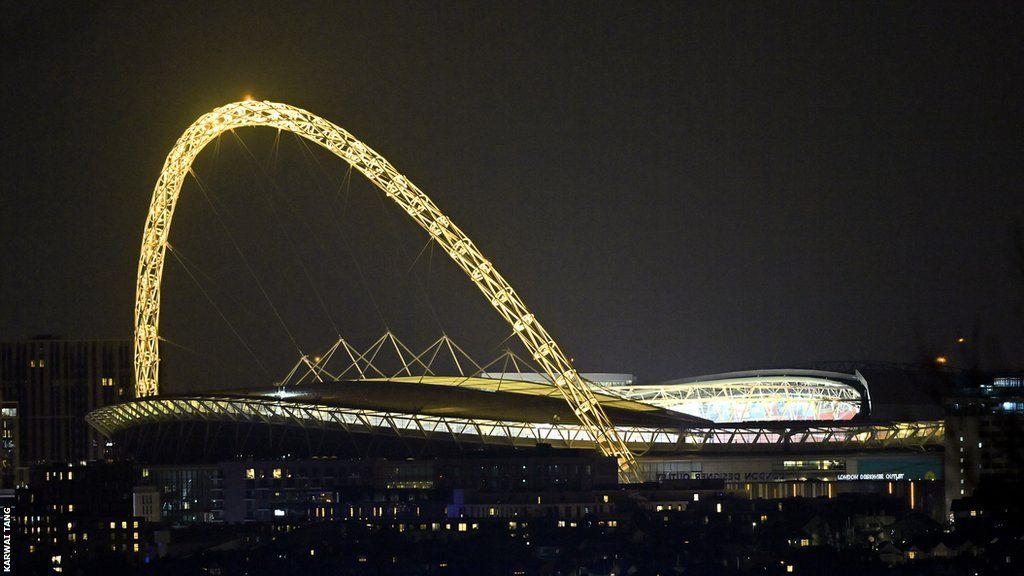 FA unlikely to light Wembley arch with colours of Israel flag - BBC Sport