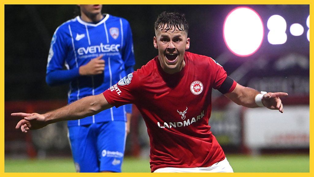 Doherty scores & celebrates against former club Coleraine in Larne win ...