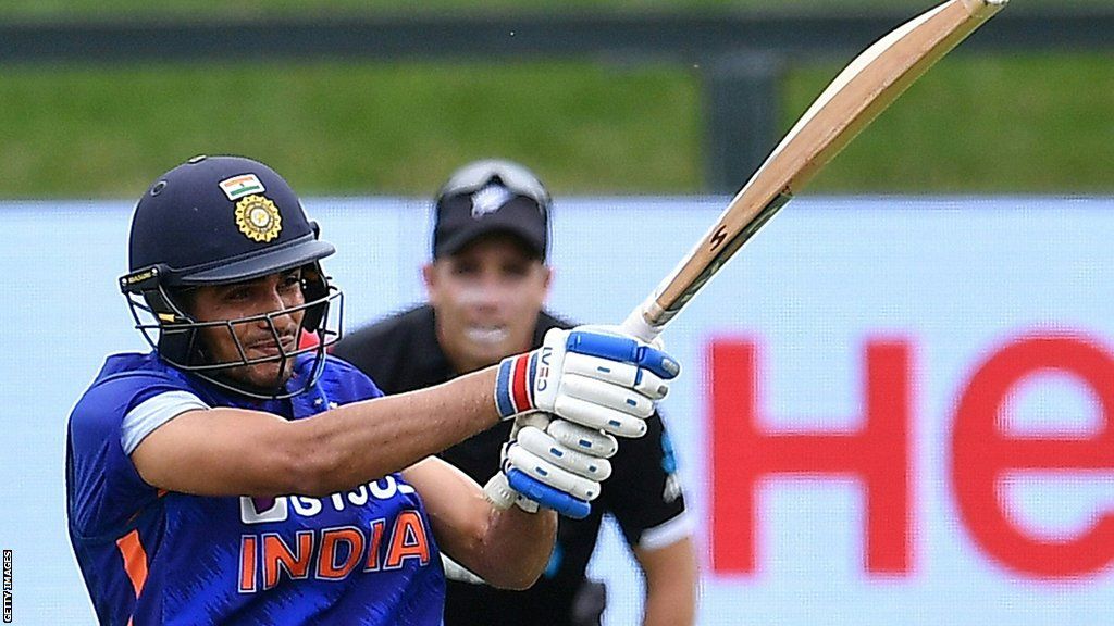 India v New Zealand: Shubman Gill hits double century as hosts win first ODI - BBC Sport