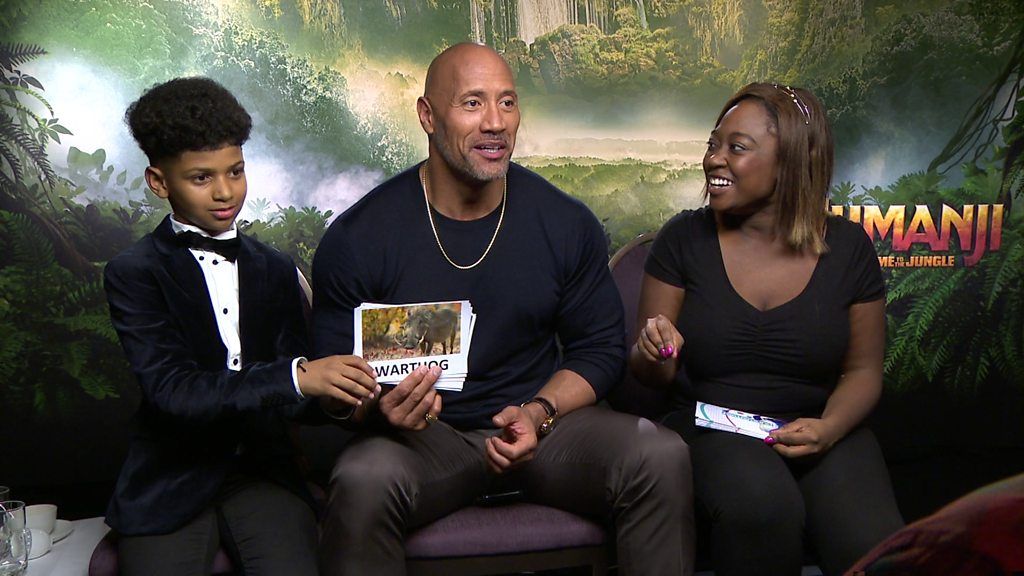 Jumanji stars get silly playing Jang! - BBC Newsround