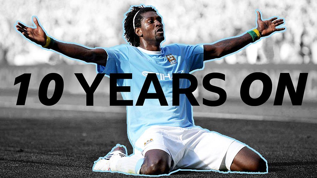 Emmanuel Adebayor: Man City striker's outrageous celebration against ...