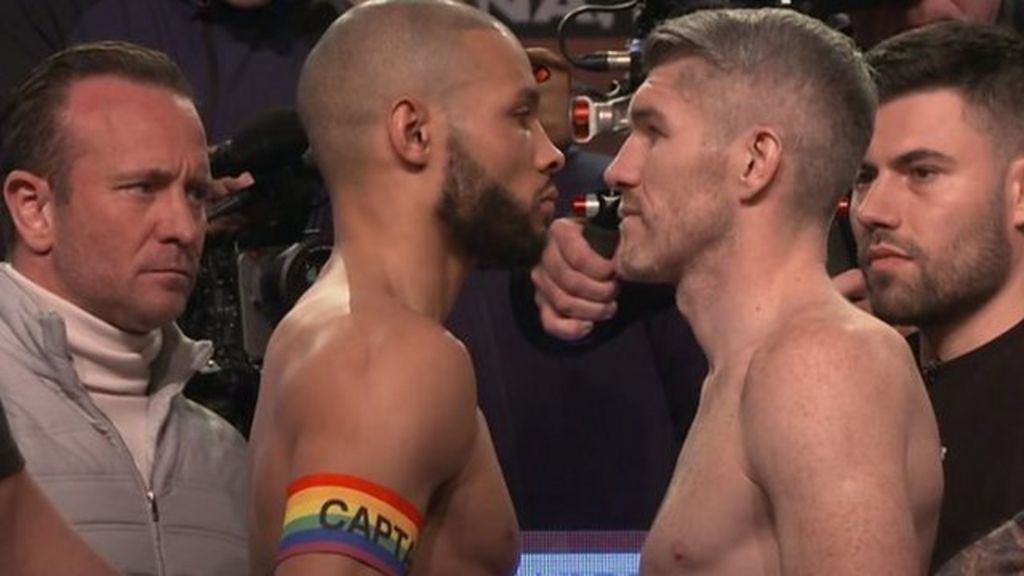 Eubank v Smith: Chris Eubank Jr wears rainbow armband at weigh-in - BBC ...
