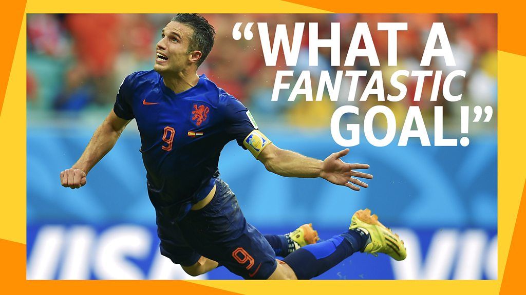 2014 World Cup: Netherlands v Spain - Van Persie's incredible diving ...