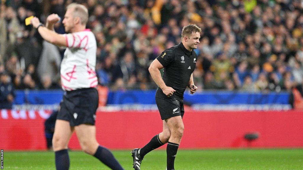 New Zealand 11-12 South Africa: Sam Cane red card in Rugby World Cup ...