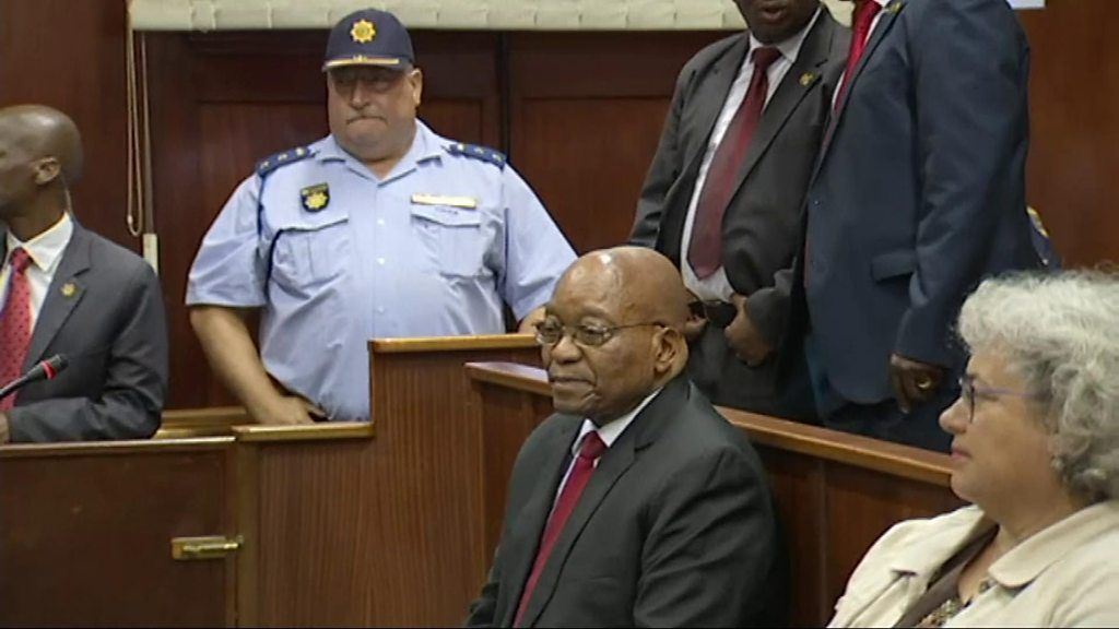 South Africa ex-President Jacob Zuma charged with corruption - BBC News