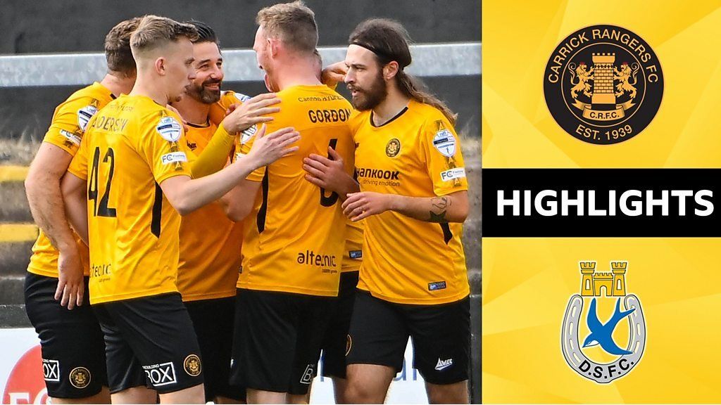 Watch: Allen stars as Carrick Rangers defeat Dungannon Swifts - BBC Sport