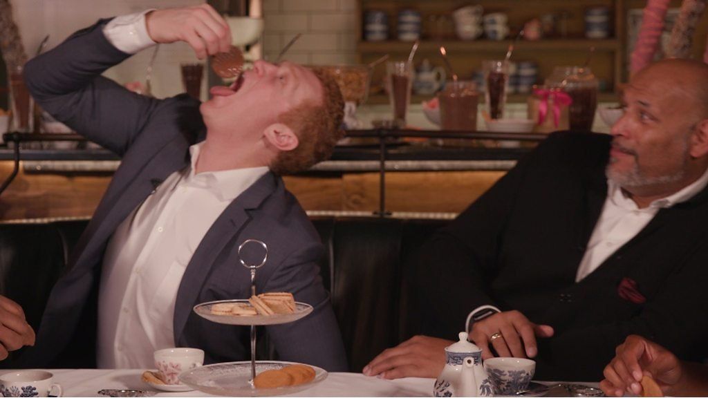 NBA legends dunk biscuits in 'Great British Dunk-Off' - BBC Sport