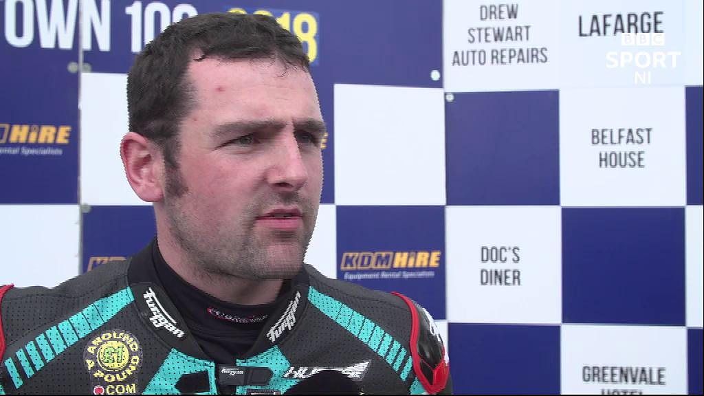 Michael Dunlop and Derek Sheils on top step of podium at Cookstown ...