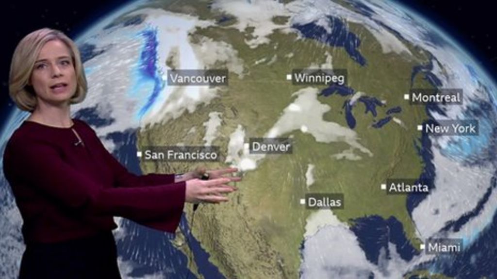 Extreme cold causes misery across the USA - BBC Weather