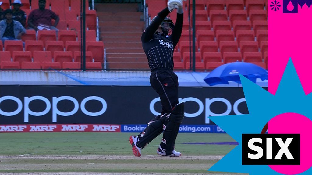 Cricket World Cup 2023: Devon Conway hits Aryan Dutt for six - BBC Sport