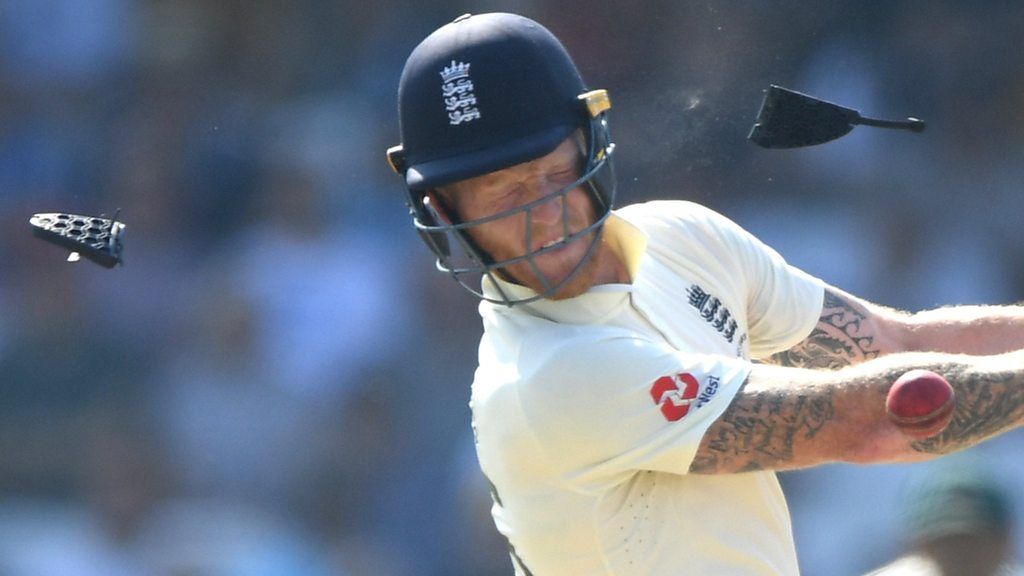 Ashes: England's Ben Stokes' helmet breaks into pieces v Australia at ...