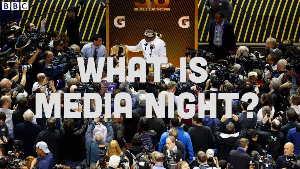 Super Bowl 50: The surreal world of 'media night' - BBC Sport