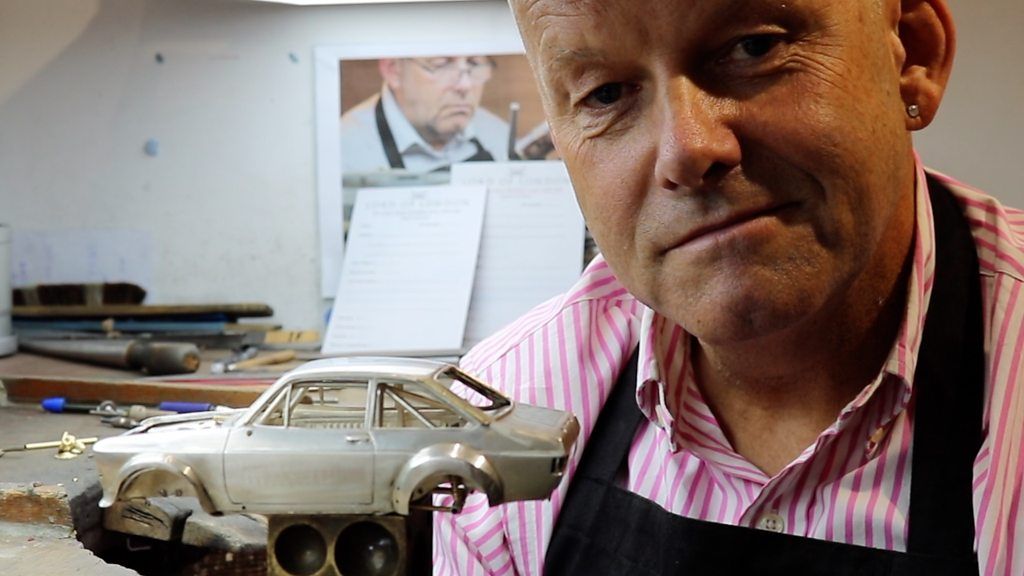 Jewel-encrusted Ford Escort model to raise money for charity - BBC News