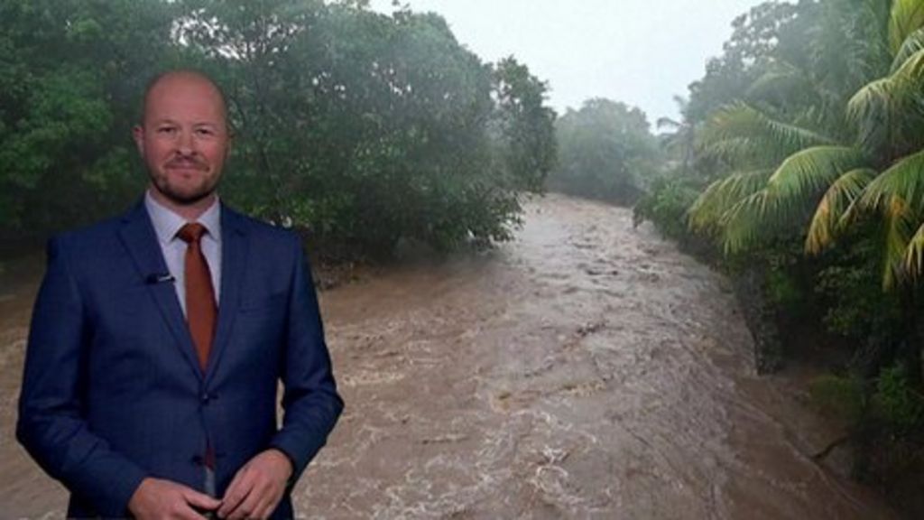 The aftermath of former hurricane Julia - BBC Weather