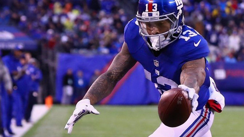 NFL: Odell Beckham Jr's stunning one-handed touchdown catch - BBC Sport