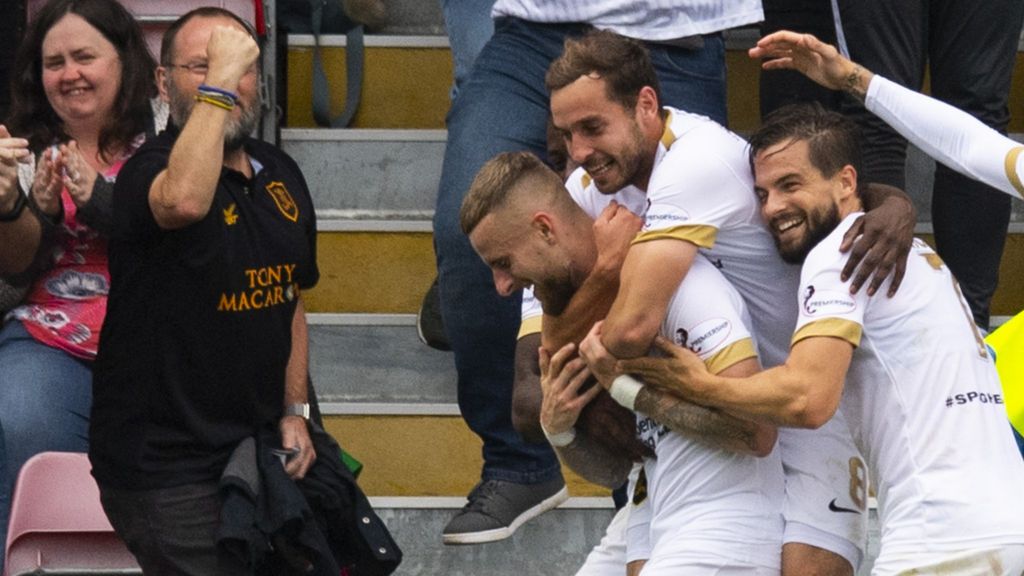 Livingston's goal of the season so far - Jack Stobbs volleys in against ...