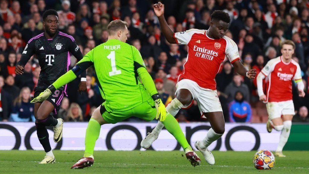 Arsenal 2-2 Bayern Munich: Bukayo Saka penalty incident - which way ...