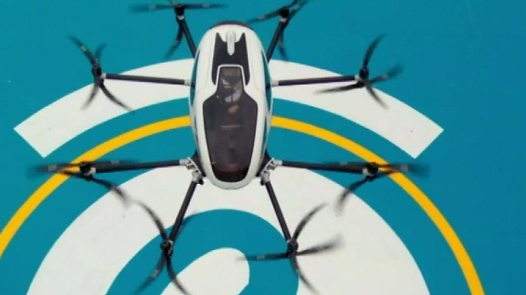 World's first driverless passenger drone - BBC Newsround