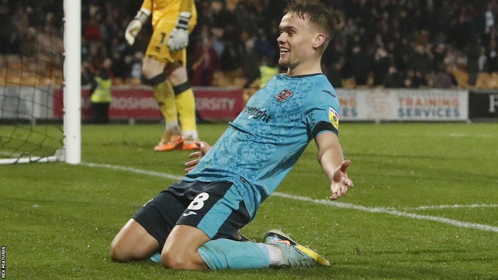 Archie Collins: Exeter City midfielder closing in on 200 appearances ...