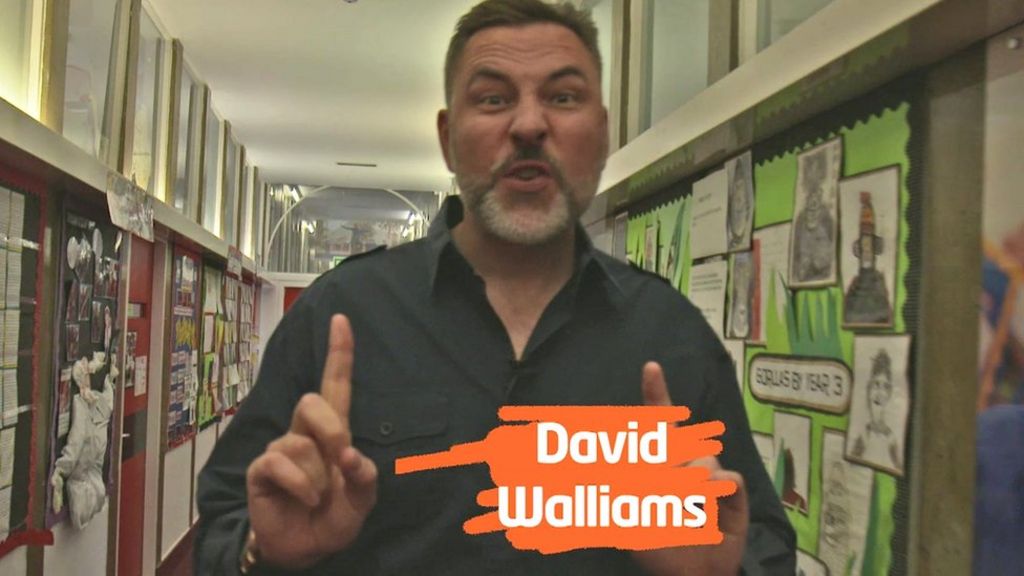 David Walliams surprises school pupils with writing tips - BBC Newsround