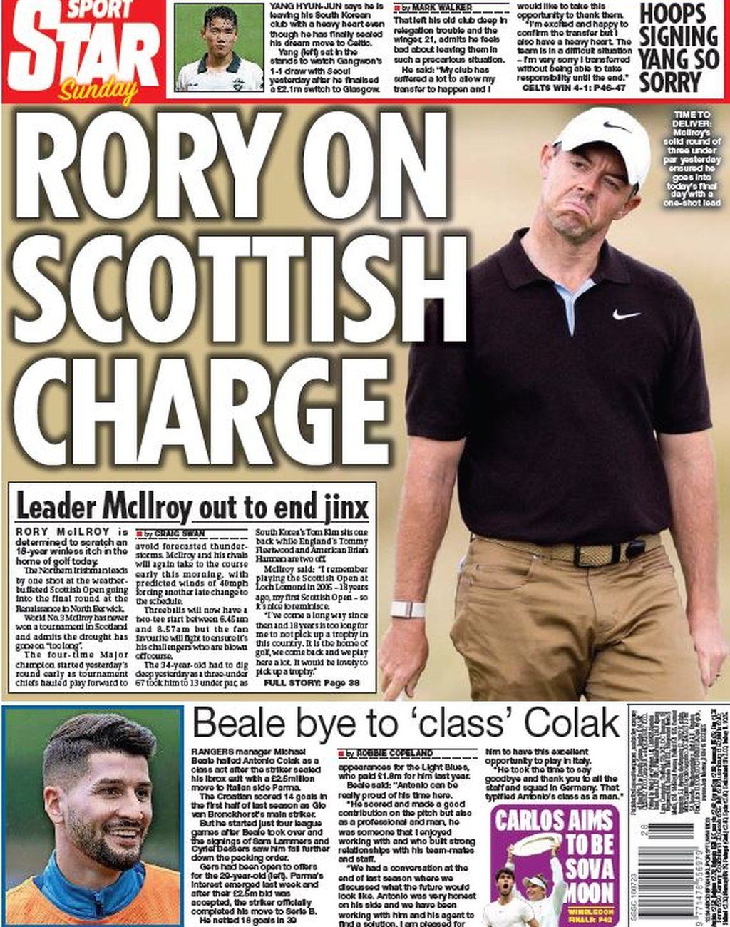 Scottish Gossip: Souness, Evans, O'Riley, Sakala, Kwon, Kim, Livakovic ...