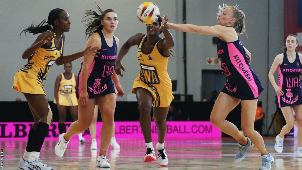 Netball World Cup 2023: Scotland 53-44 Barbados - BBC Sport