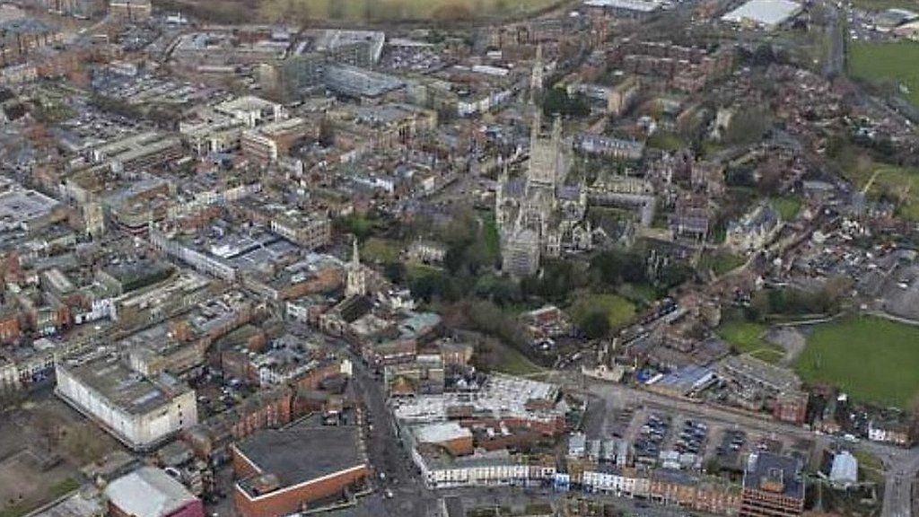 Gloucester's Kings Square marks 50th birthday with £5m facelift - BBC News