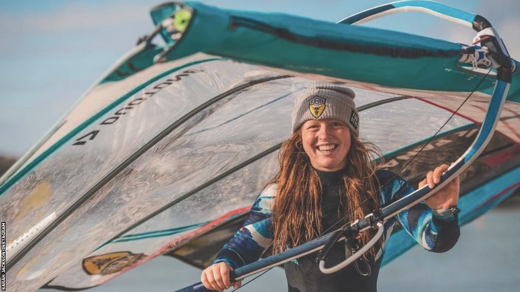 Sarah Jackson: British windsurfer says south coast like 'surfing in ...