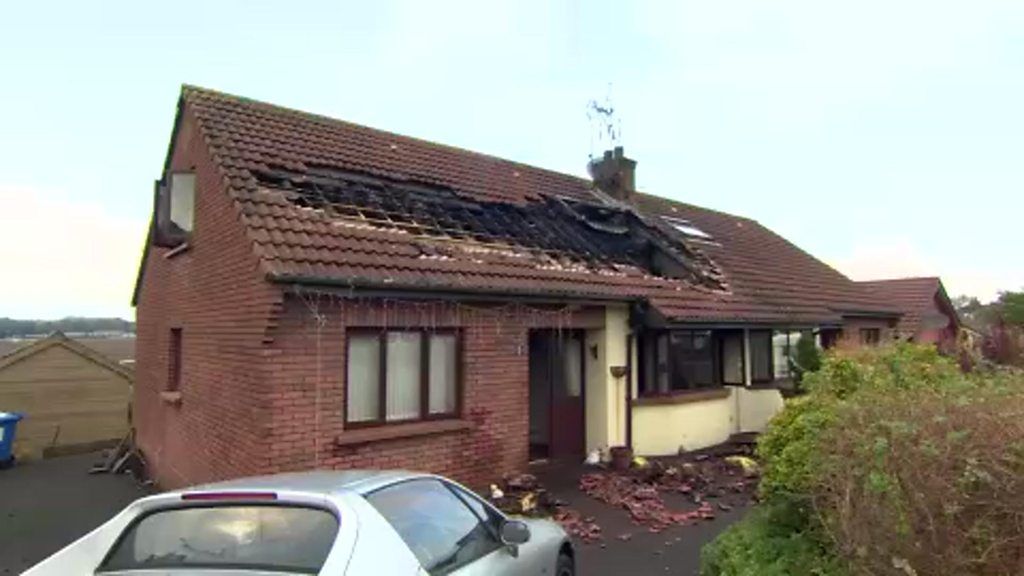 Downpatrick house damaged in lightning strike - BBC News