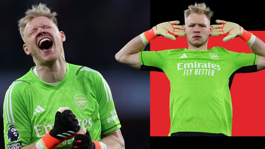 Aaron Ramsdale: Arsenal goalkeeper's relief after Brentford win - BBC Sport